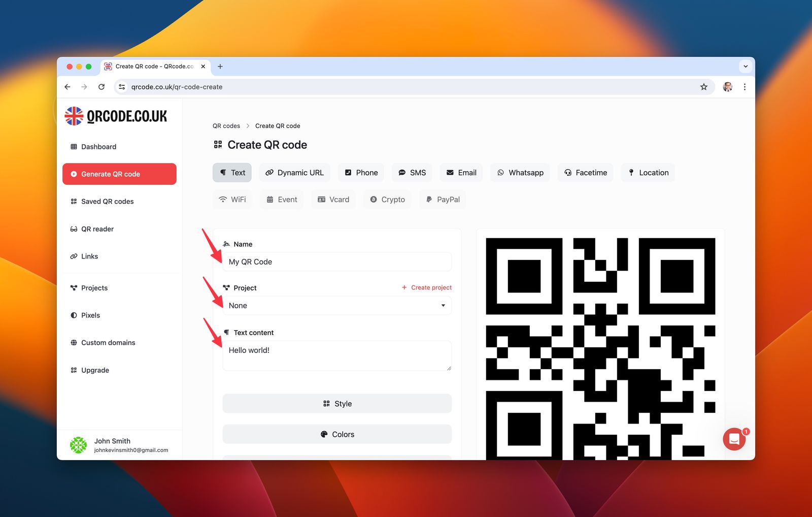 QR Code Generator Free for Lifetime