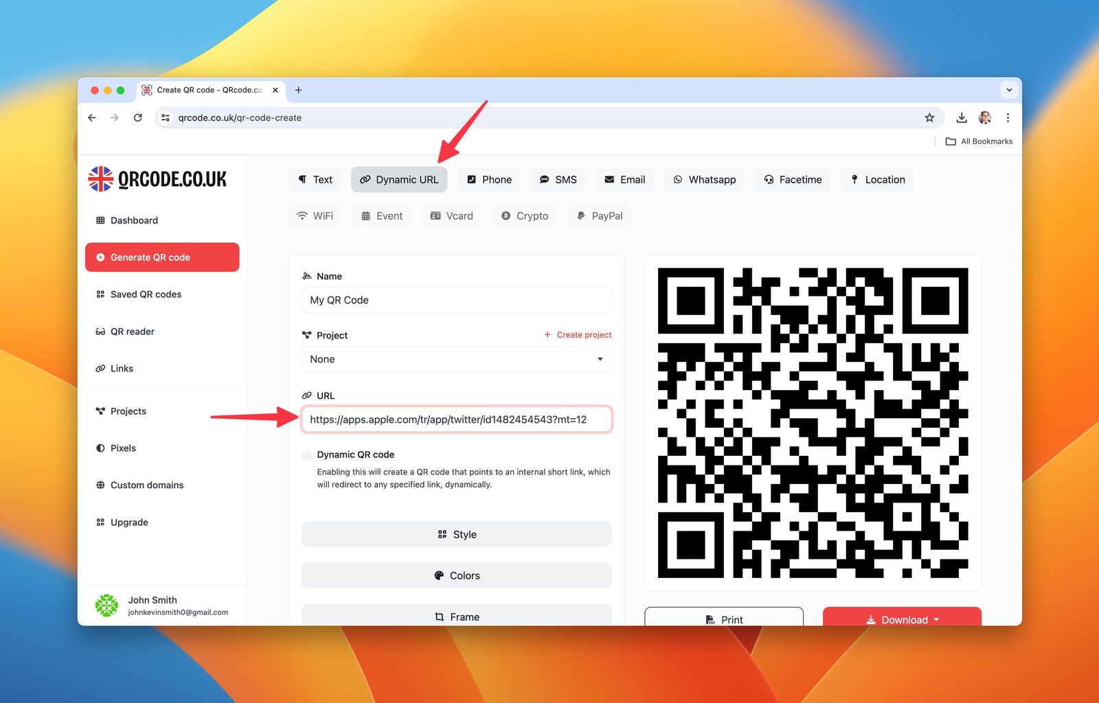 QR Code for App Download: Google Play & Apple Store QR