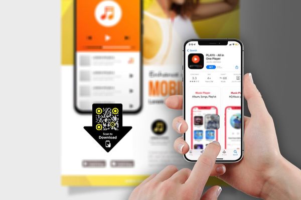 QR Code for App Download: Google Play & Apple Store QR